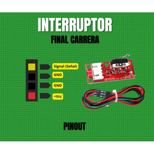 Interruptor Final De Carrera para Impresora 3D Prusa i3 | Sensores de ...