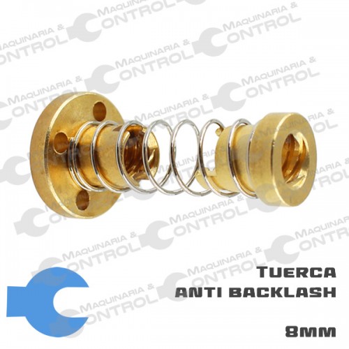 Tuerca Husillo Varilla Anti-backlash C. Cuadrada